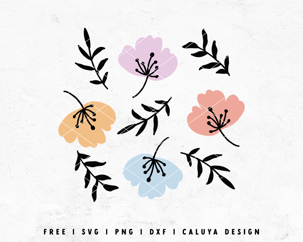 FREE Colorful Flower SVG | Spring Flower SVG Cut File for Cricut, Cameo ...