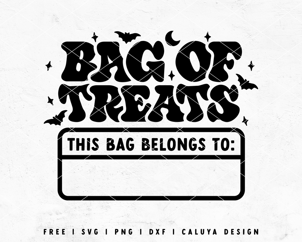 FREE Halloween Bag SVG | Treat Bag SVG Cut File for Cricut, Cameo ...