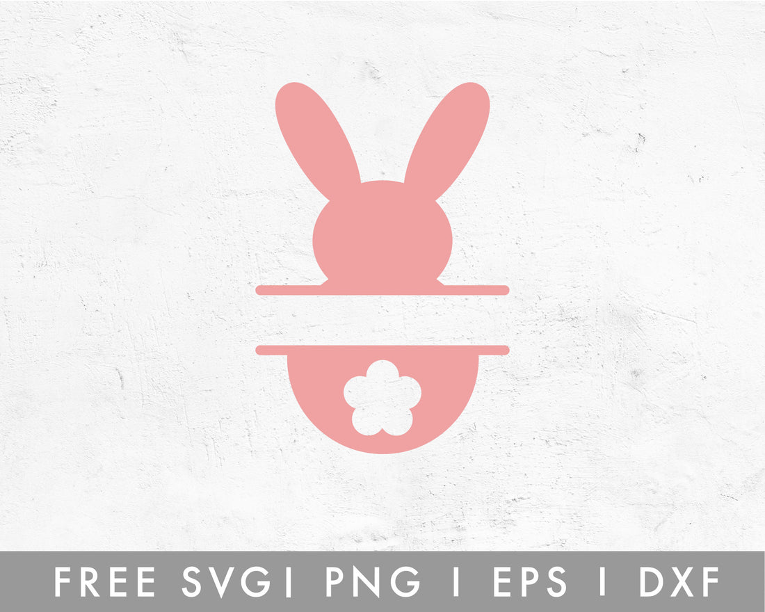 FREE Bunny Monogram SVG For Cricut, Cameo Silhouette – Caluya Design