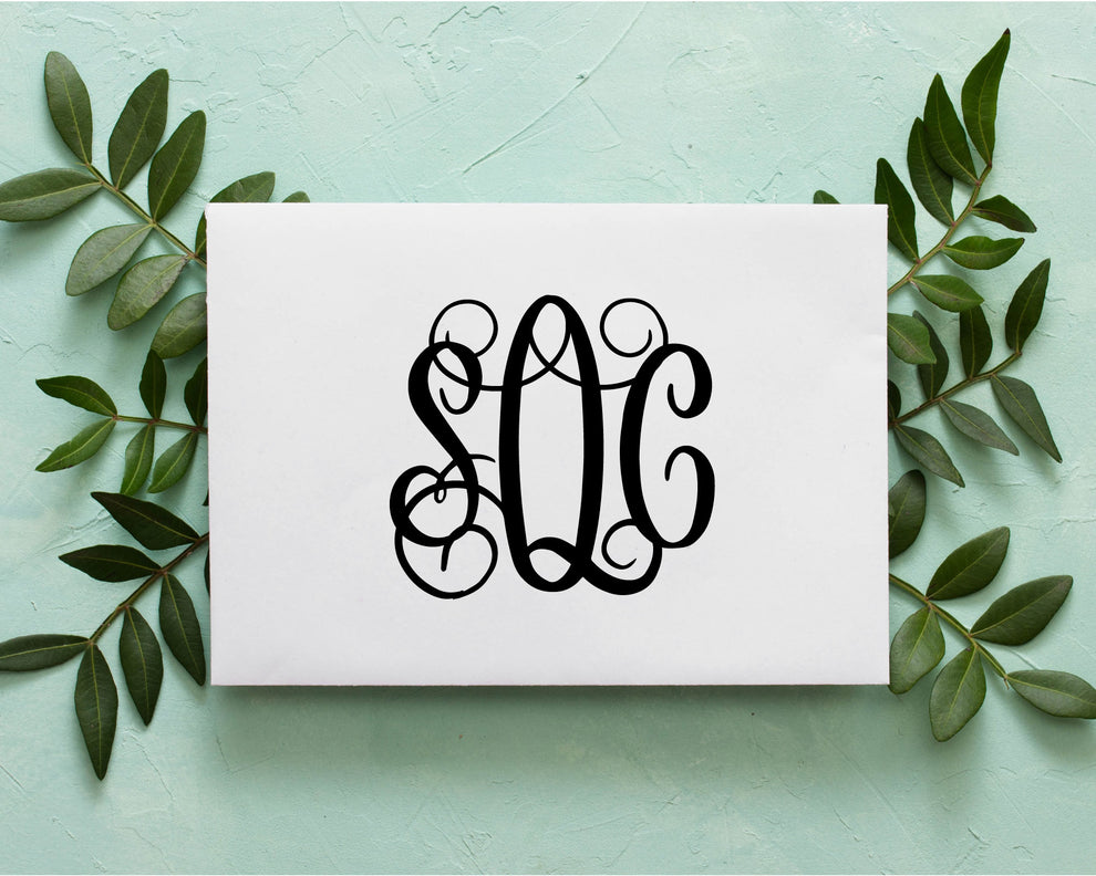 Vine Monogram Svg For Cricut Cameo Silhouette Caluya Design