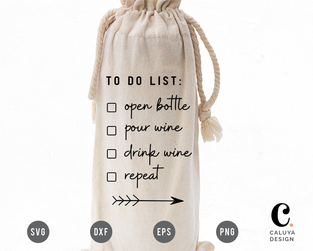 To-Do List SVG For Cricut, Cameo Silhouette – Caluya Design