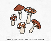 FREE Mushroom SVG | Thanksgiving SVG | Fall SVG Cut File for Cricut ...