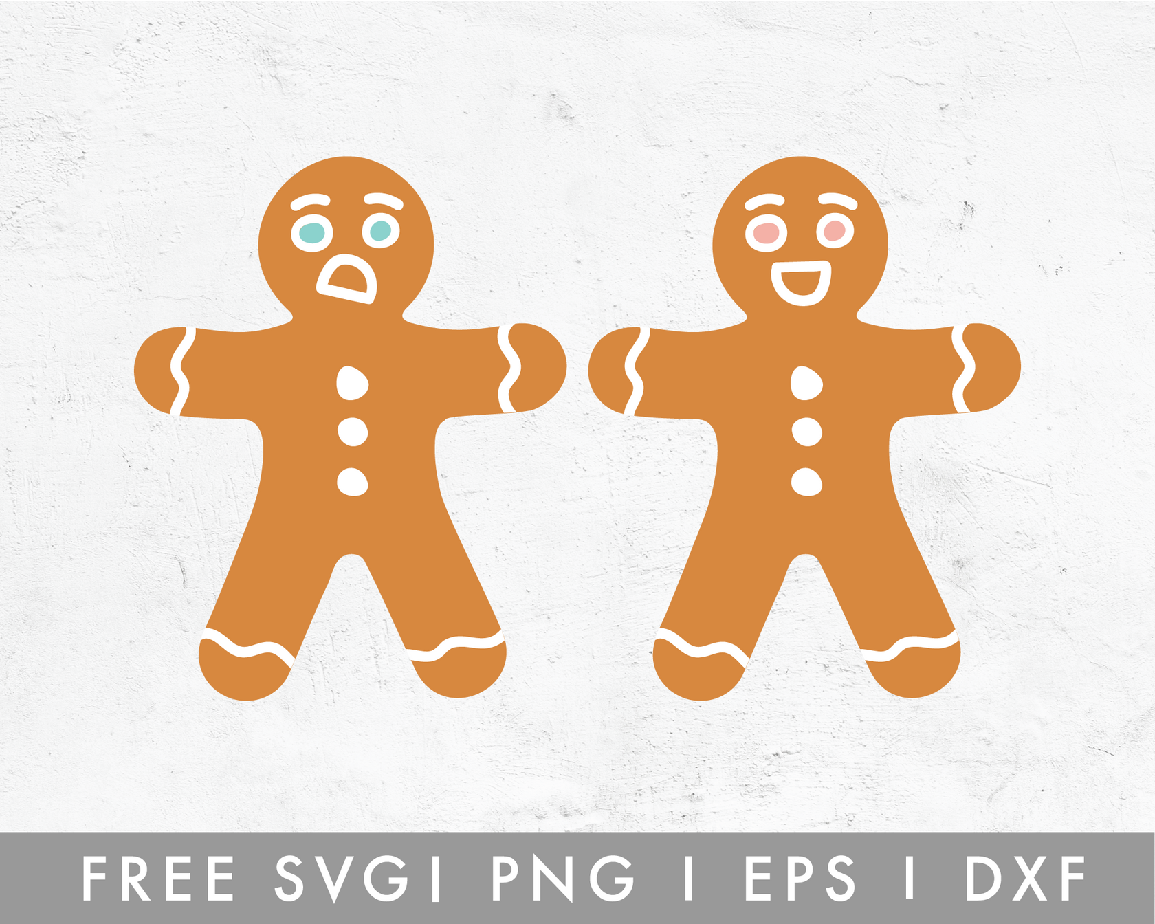 FREE Gingerbread Couple SVG For Cricut, Cameo Silhouette – Caluya Design
