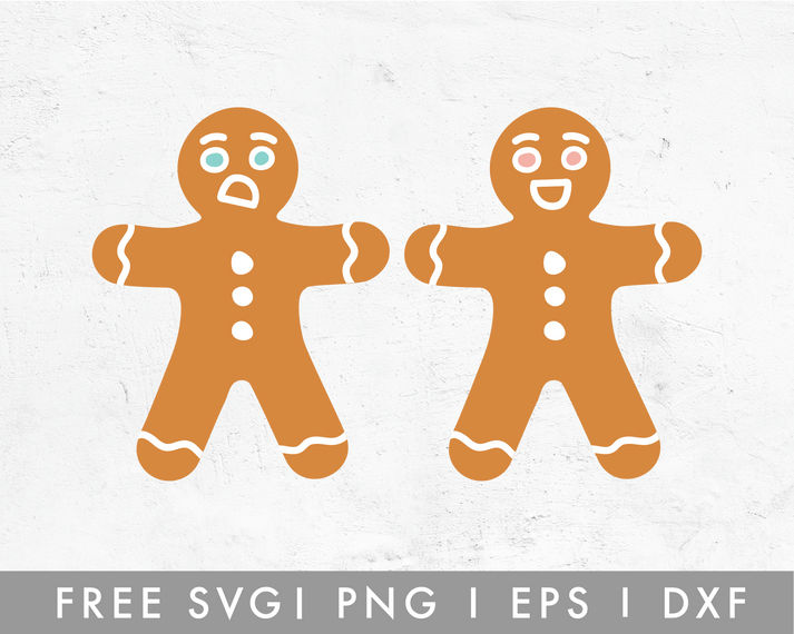 FREE Gingerbread Couple SVG For Cricut, Cameo Silhouette – Caluya Design