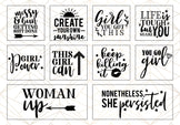 Woman Up SVG Quote Bundle | 25 Pack – Caluya Design