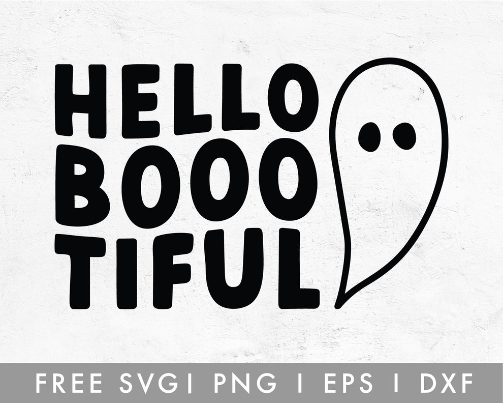 FREE Hello Booo Tiful SVG For Cricut, Cameo Silhouette – Caluya Design