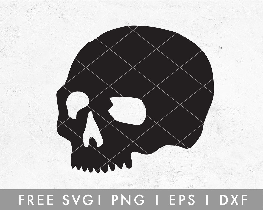 FREE Skull Head SVG For Cricut, Cameo Silhouette – Caluya Design