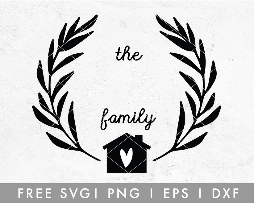 Free Farmhouse Home Monogram SVG For Cricut, Cameo Silhouette – Caluya ...