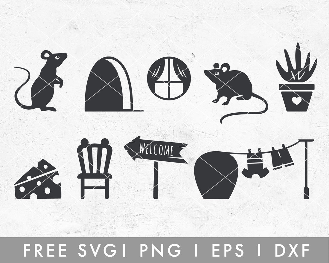FREE Mouse SVG | Funny House Cut File for Cricut, Cameo Silhouette ...