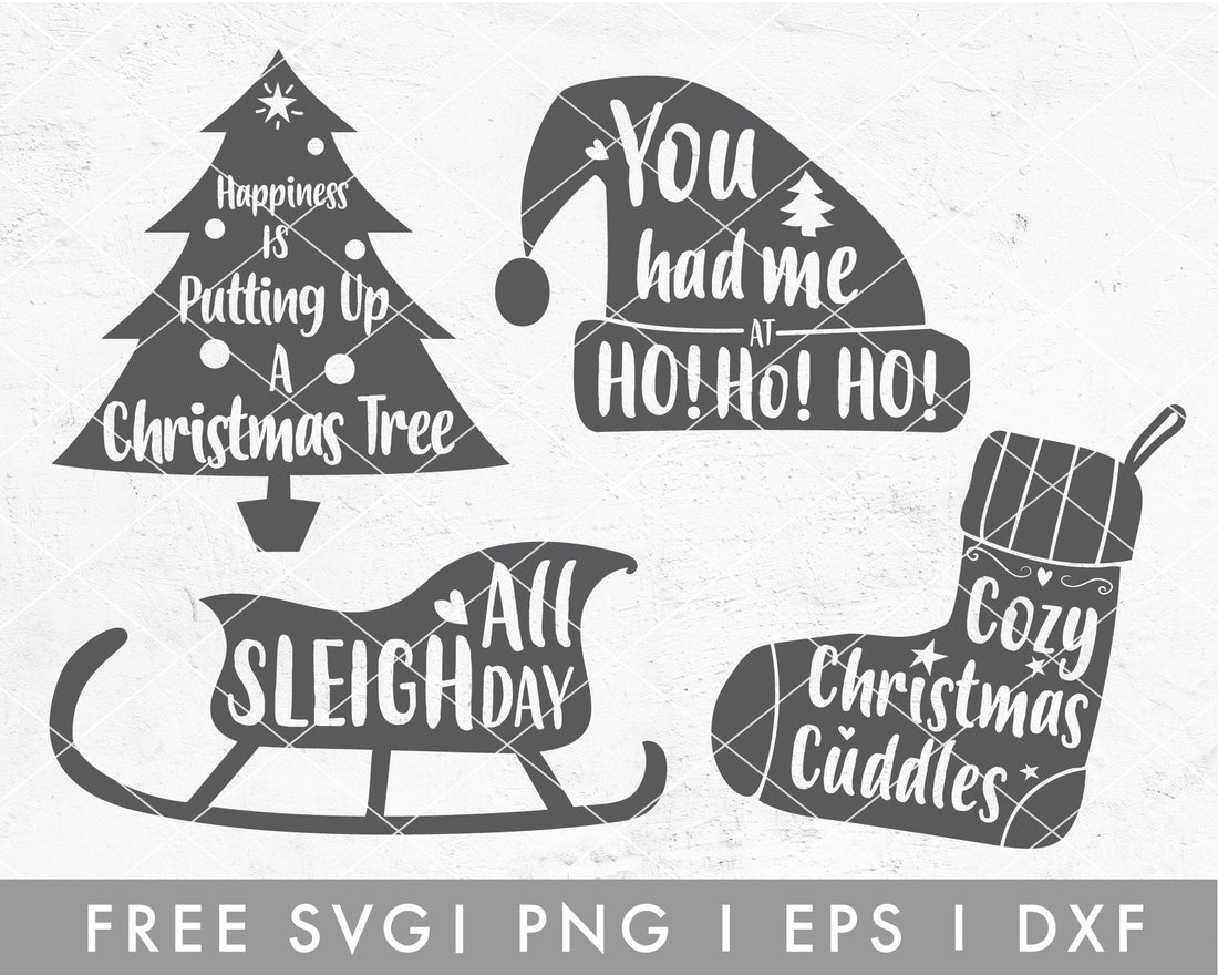 FREE Christmas SVG For Cricut, Cameo Silhouette – Caluya Design