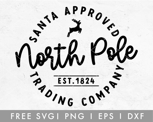 FREE Northpole Trading Co SVG For Cricut, Cameo Silhouette – Caluya Design