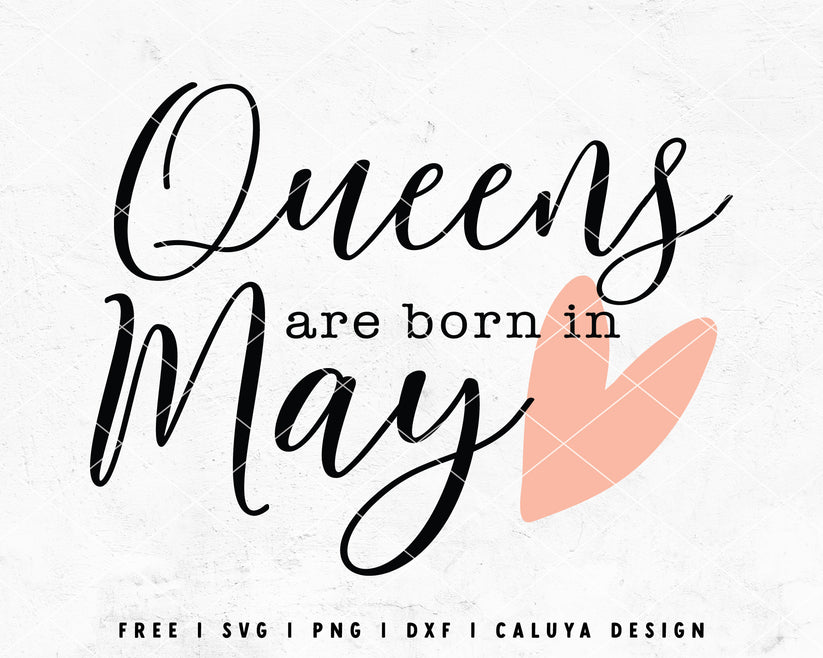 FREE Birthday SVG | May SVG SVG Cut File for Cricut, Cameo Silhouette ...