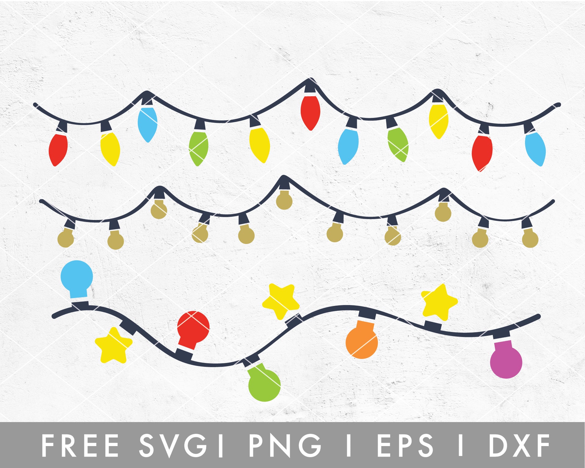 Summer String Lights Clipart