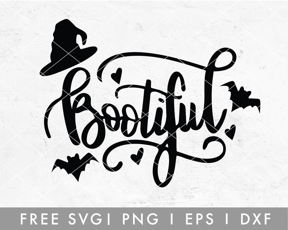 FREE Bootiful SVG Cut File for Cricut, Cameo Silhouette – Caluya Design