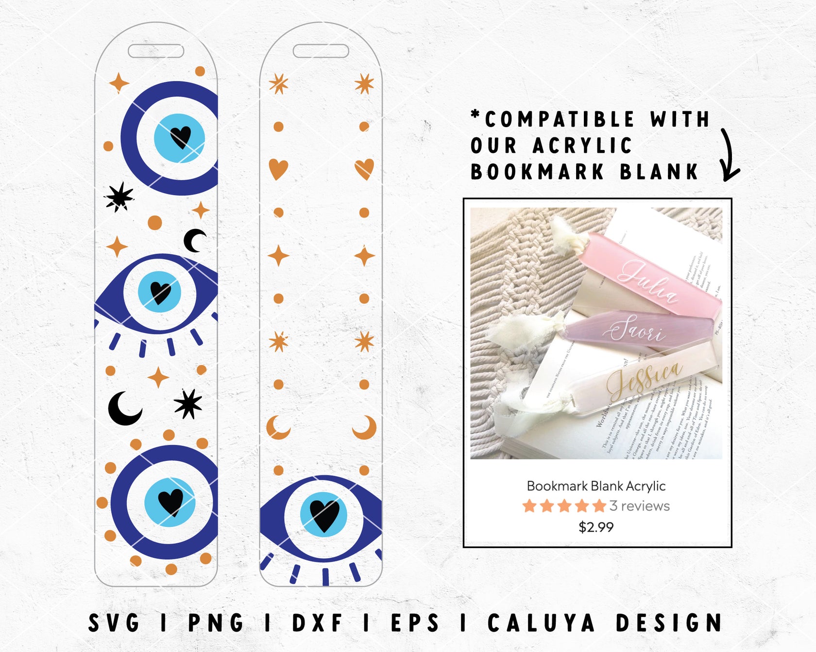 Bookmark SVG | Evil Eye SVG – Caluya Design