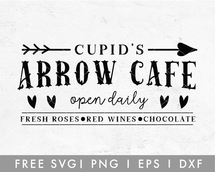 Cupids Café Sign SVG Cut File for Cricut, Cameo Silhouette – Caluya Design