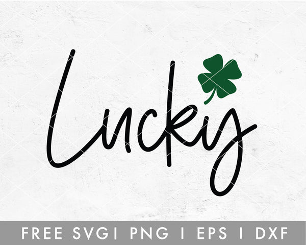 FREE Lucky SVG File for Cricut, Cameo Silhouette – Caluya Design