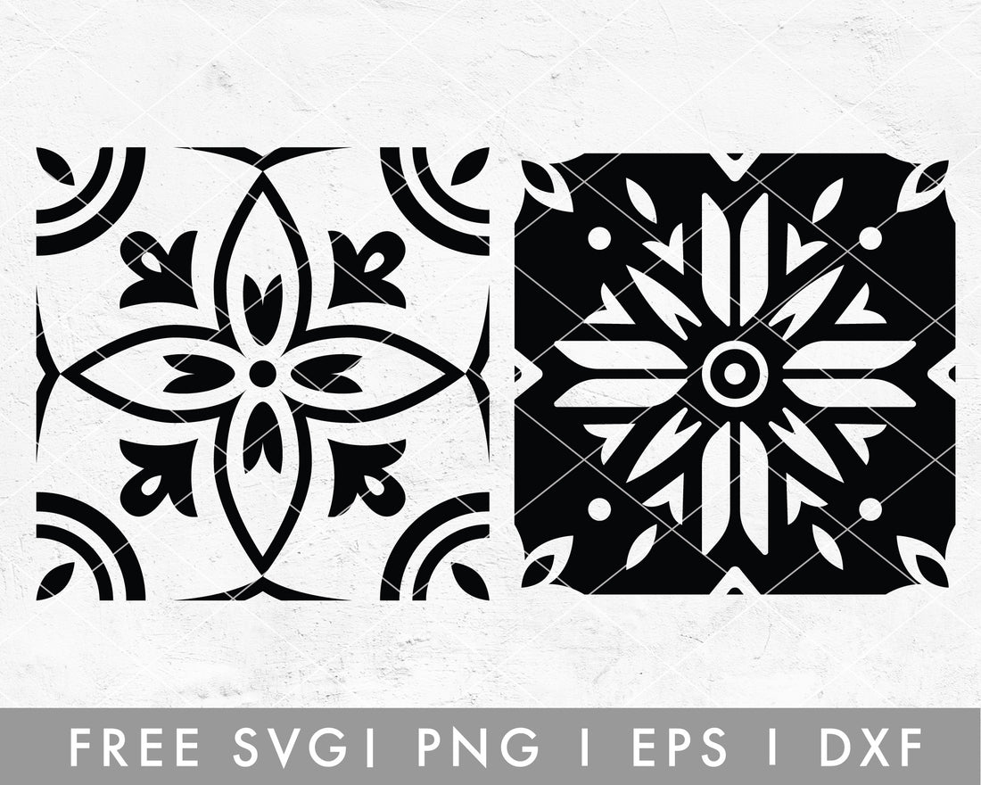 FREE Vintage Tile SVG | Tile Pattern Cut File for Cricut, Cameo ...