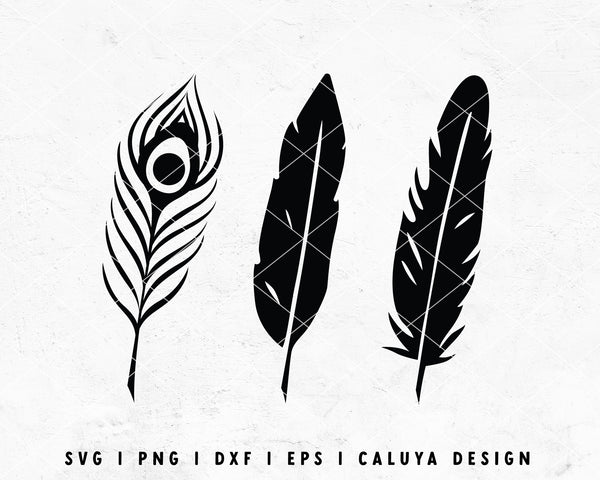 FREE Feathers SVG | Bird SVG Cut File for Cricut, Cameo Silhouette ...