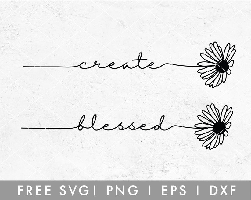 FREE Daisy Letter SVG For Cricut, Cameo Silhouette – Caluya Design