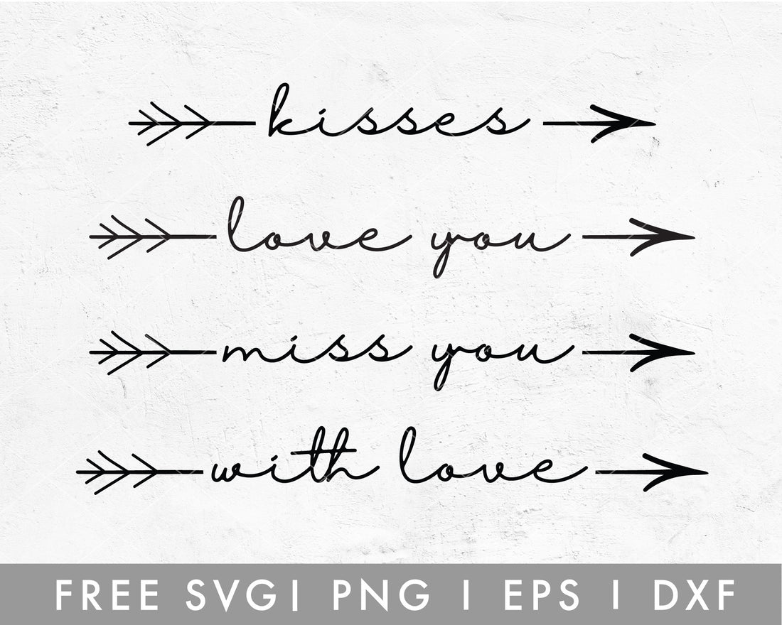 FREE Arrow Message SVG For Cricut, Cameo Silhouette – Caluya Design