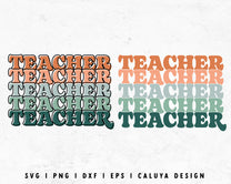 FREE Stacked Teacher SVG | Teacher Shirt SVG Cut File for Cricut, Cameo ...