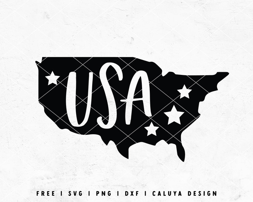 FREE USA SVG | America SVG Cut File for Cricut, Cameo Silhouette ...