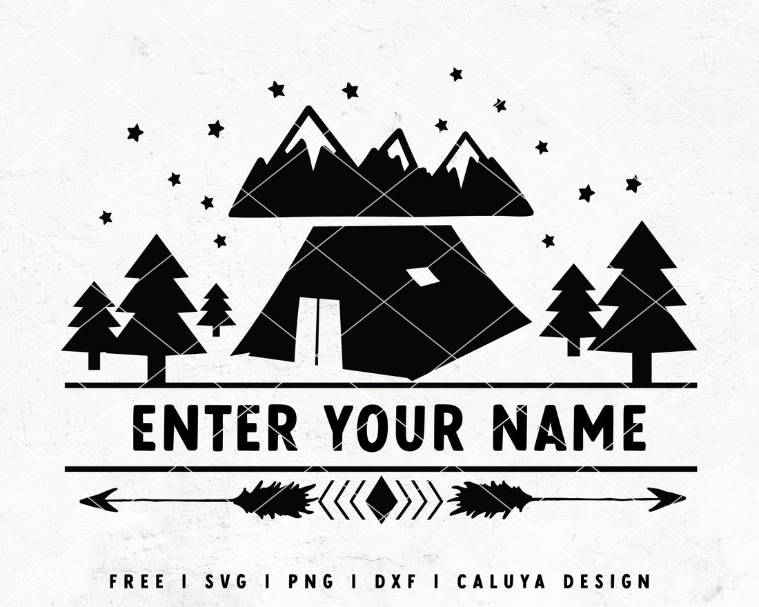 FREE Camp Sign SVG | Family SVG Cut File for Cricut, Cameo Silhouette ...