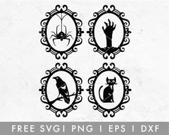 FREE Halloween Spooky Frame SVG Cut File for Cricut, Cameo Silhouette ...