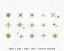 FREE Sparkle SVG | Bling SVG Cut File for Cricut, Cameo Silhouette ...