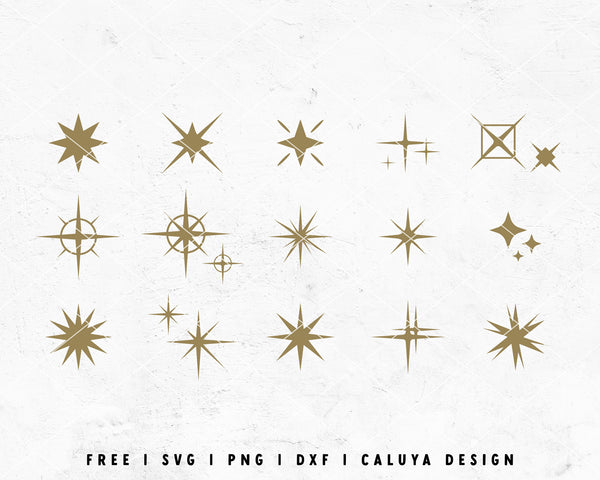 FREE Sparkle SVG | Bling SVG Cut File for Cricut, Cameo Silhouette ...