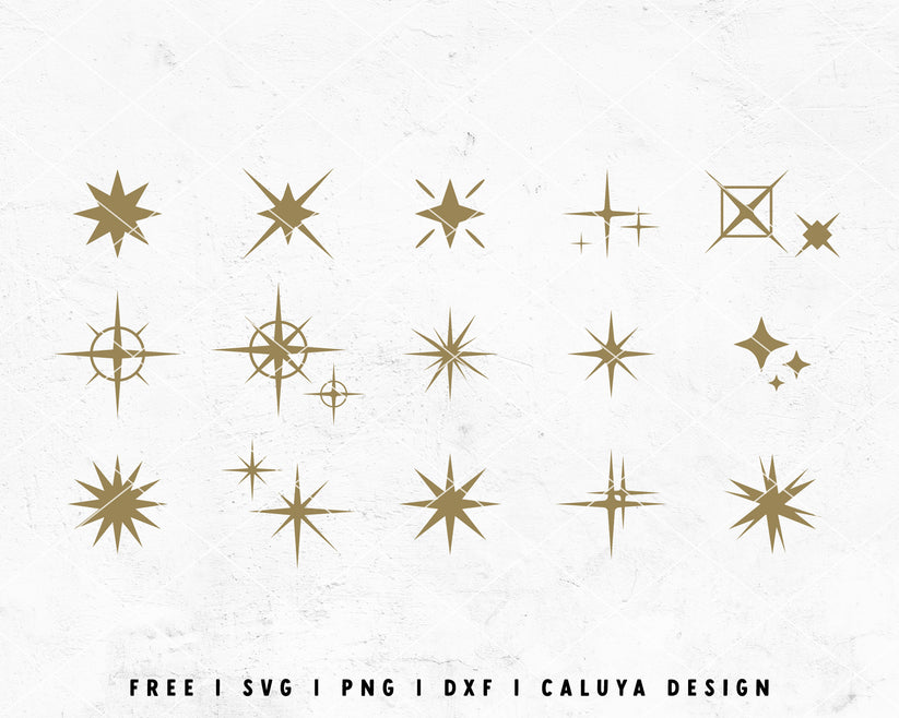 FREE Sparkle SVG | Bling SVG Cut File for Cricut, Cameo Silhouette ...