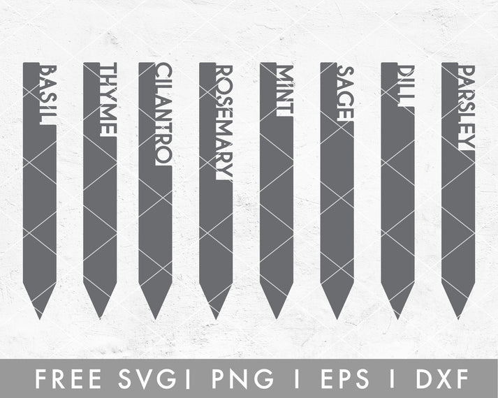 FREE Herb SVG | Gardening Cut File for Cricut, Cameo Silhouette ...