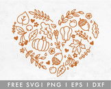 FREE Fall Heart SVG For Cricut, Cameo Silhouette – Caluya Design