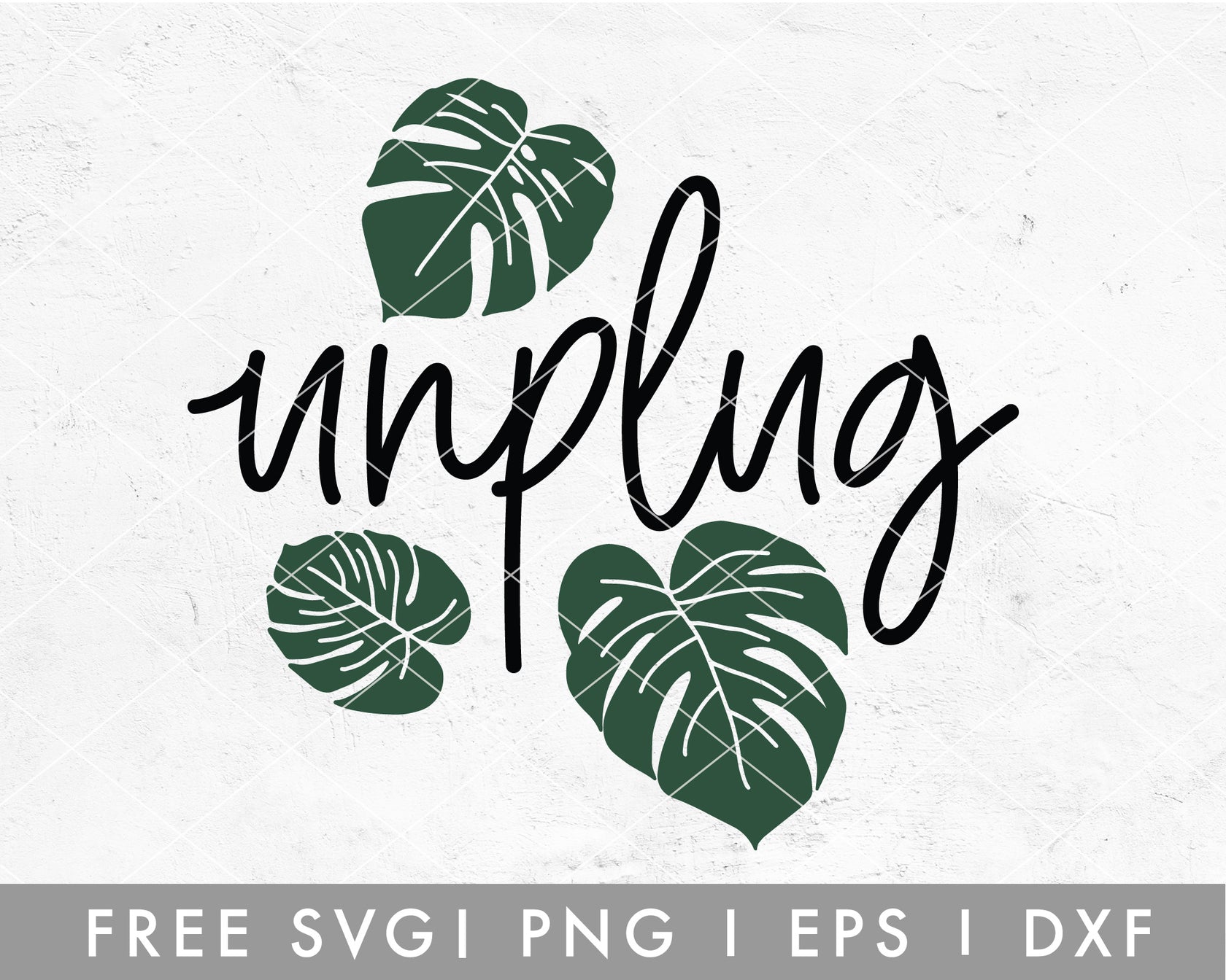 FREE Unplug SVG File for Cricut, Cameo Silhouette – Caluya Design
