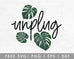 FREE Unplug SVG File for Cricut, Cameo Silhouette – Caluya Design