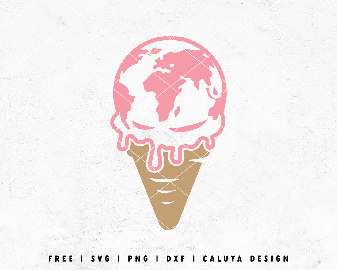 FREE Melting Earth SVG | Earth Day SVG Cut File for Cricut, Cameo ...