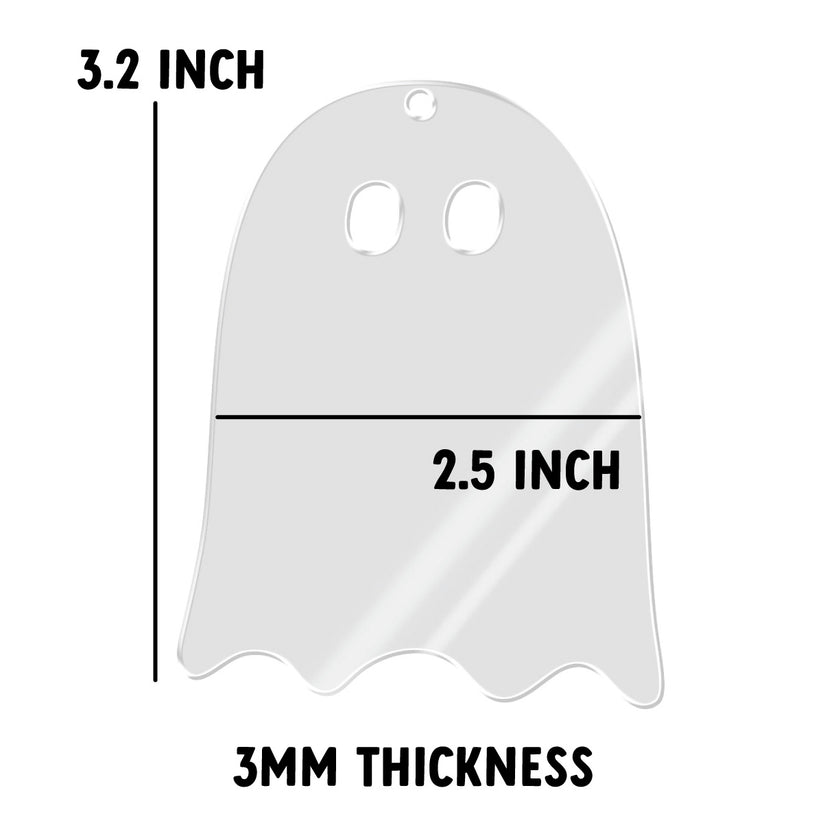 Ghost Acrylic Blank For Cricut DIY Project, Halloween DIY Craft Project ...