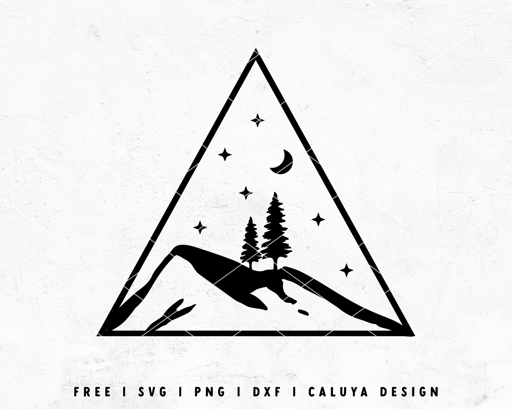 FREE Mountain SVG | Geometry Nature SVG Cut File for Cricut, Cameo ...