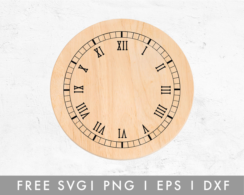FREE Vintage Clock SVG For Cricut, Cameo Silhouette – Caluya Design